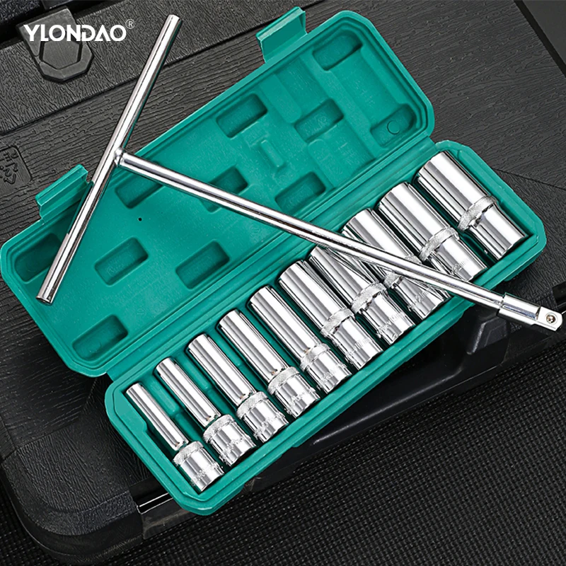 YLONDAO-1-2-Ratchet-Socket-Wrench-Set-Crv-Quick-Release-Reversible ...
