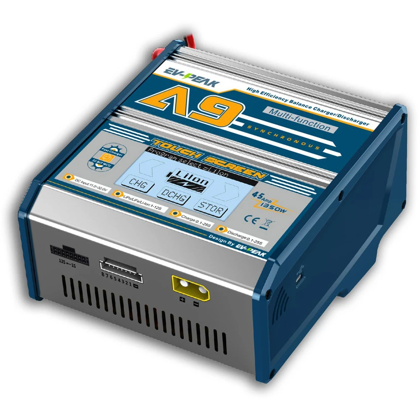 EV PEAK A9 1350W DC High Power Battery Balance Dis/Charger Multi Function Intelligent Touch ...