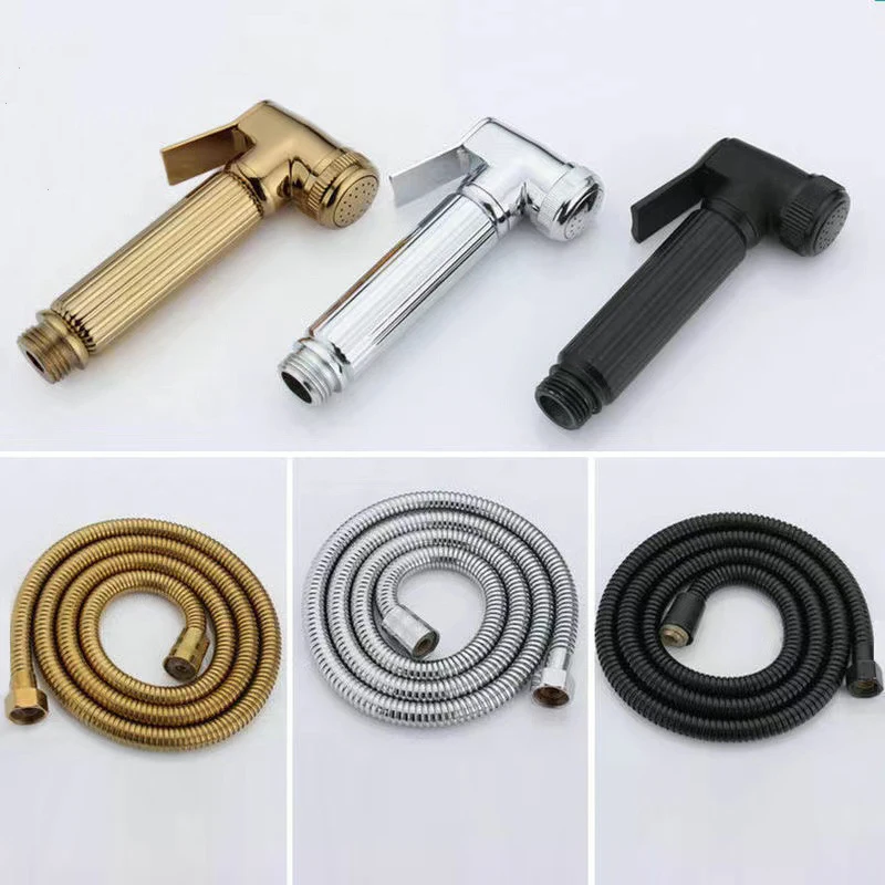 Antique-Brass-Handheld-Bidet-Spray-Shower-Set-Copper-Bidet-Sprayer ...