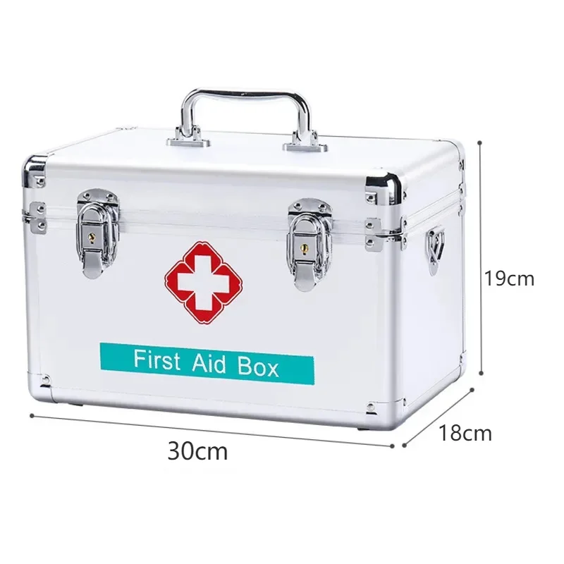 30x18x19cm-Convenient-Family-Medicine-Box-Aluminum-Alloy-Medicine-Box ...
