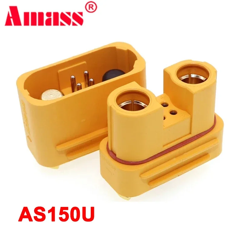 Amass AS150U 플러그 커넥터, 바나나 헤드, 점화 방지, 신호 핀, 리튬 배터리, 방수 소켓 부품, 2.0mm ...