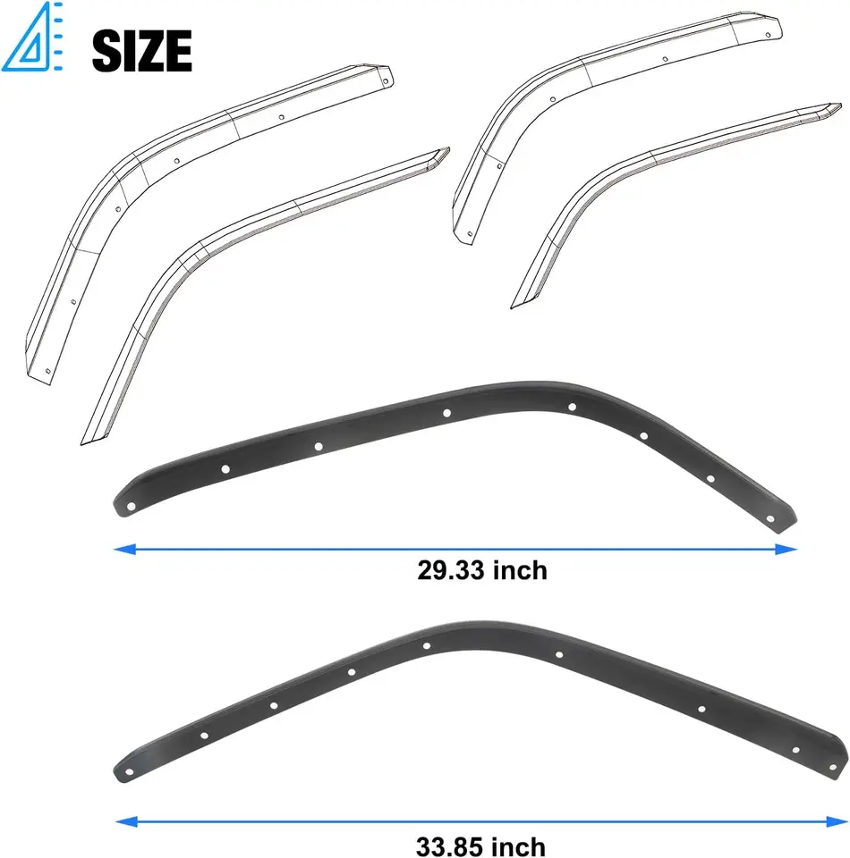 Jeep Jl Fender Extensions Car Mud Flaps Kit For Jeep Wrangler Sahara JL ...