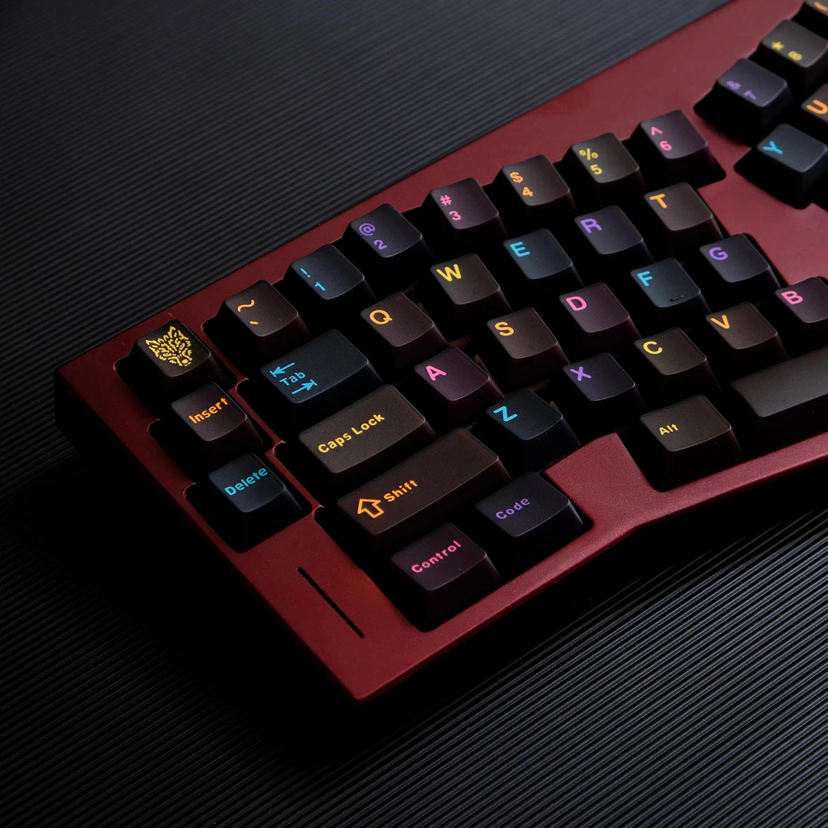 Black Colorful Keycap ABS Double Shot 114 Keys Underground World ...