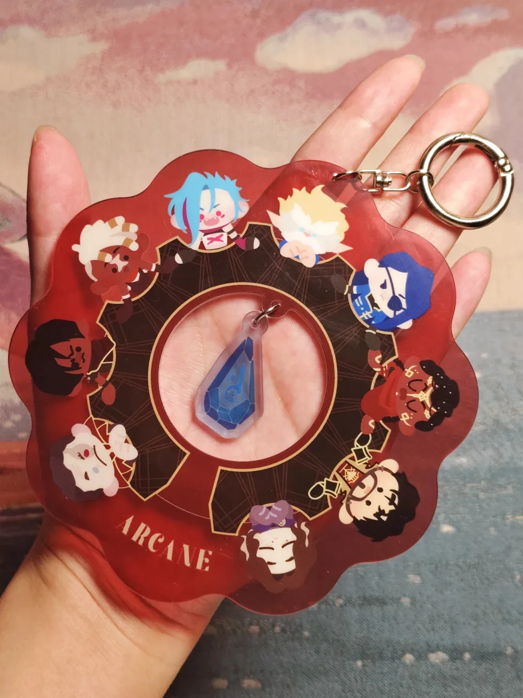 Caitlyn Mel Jayce Viktor Anime Keychain Women Acrylic Key Chain Man ...