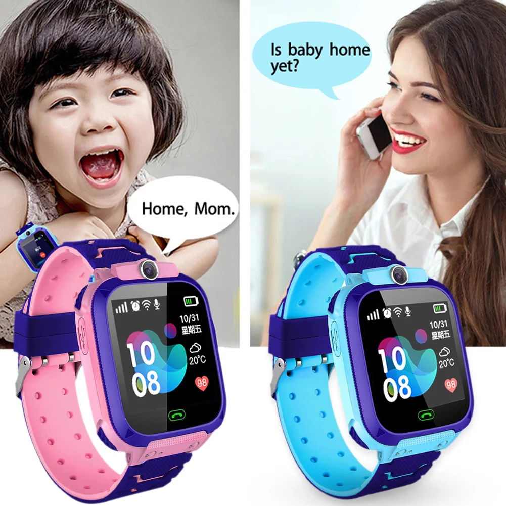 Kids-Smart-Watch-Touch-Screen-Two-Way-Hands-Free-Intercom-SOS-Emergency ...