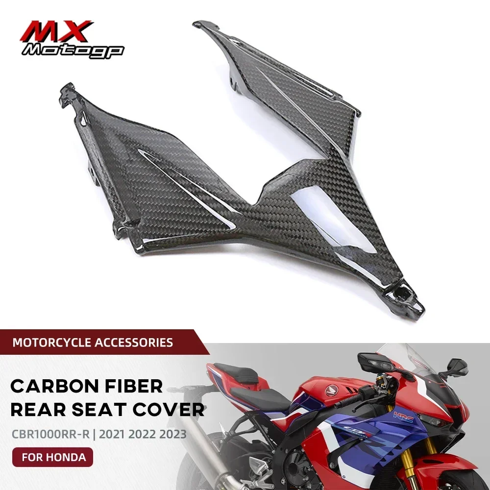 100-Carbon-Fiber-Motorcycle-Rear-Seat-Pillion-Under-Cover-Tail-Bottom ...