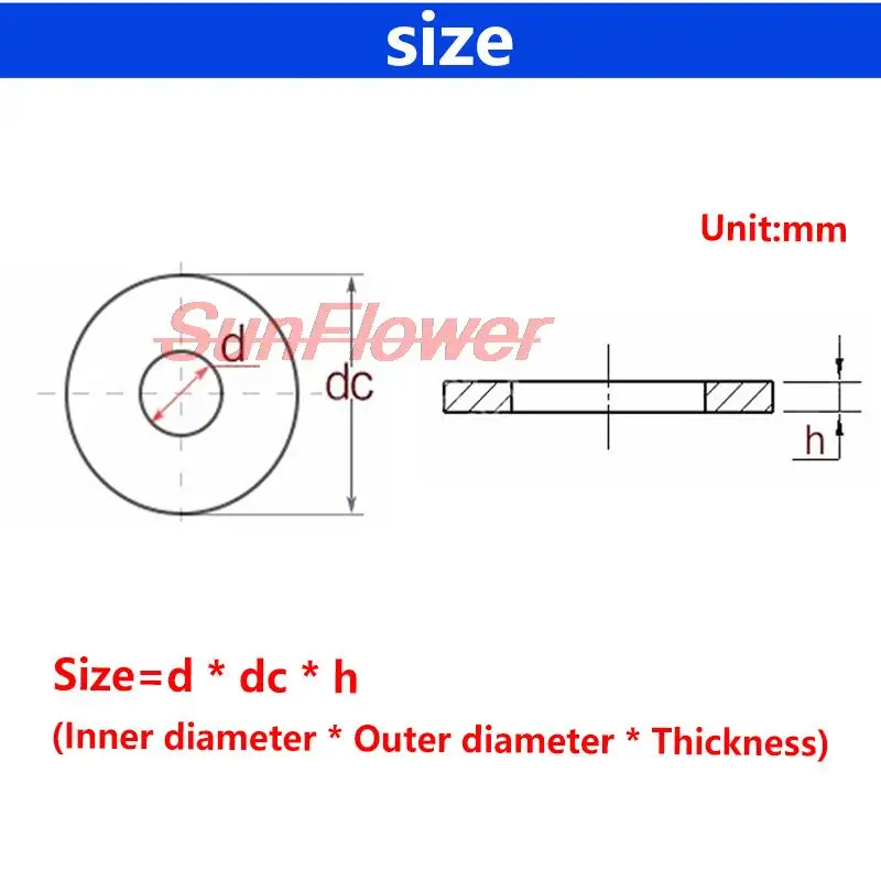 RONDELLE,M8X12X1mm (50pcs)--Rondelles en aluminium Épaisseur De Joint M3 M4 M5 M6 M8 M10 M12 M14 ...
