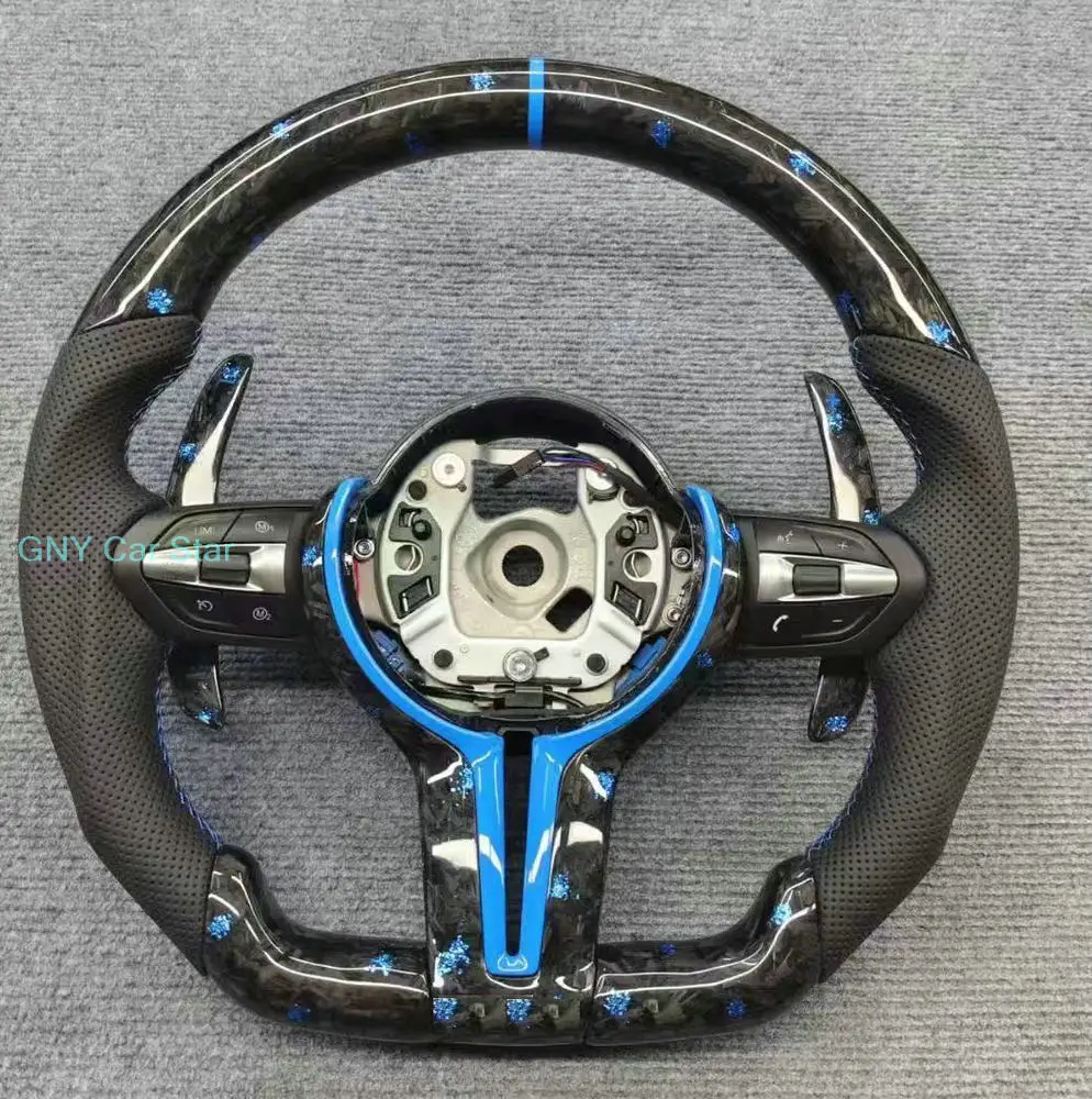 Carbon Fiber Steering Wheel For BMW M2 F87 M3 328M M5 F10 F12 M6 F06 ...