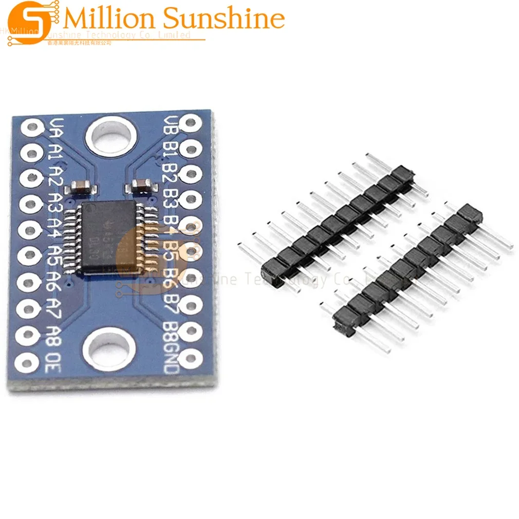 3.3V 5V TXS0108E 8 Channel Logic Level Bi-directional Converter Module ...