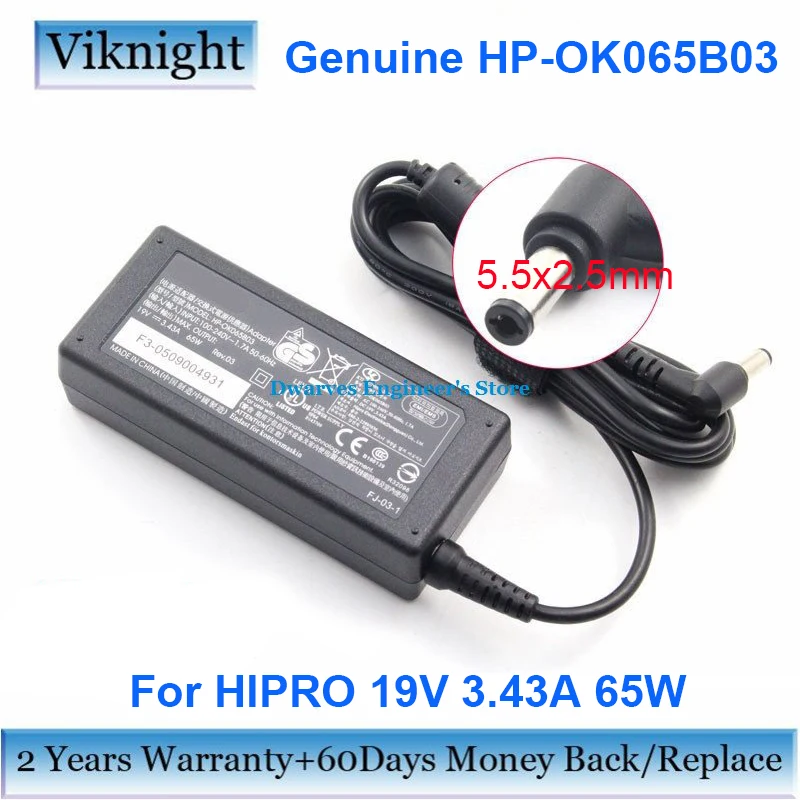 Original 19V 3.43A HP OK065B03 Power Adapter for For HIPRO For Intel ...