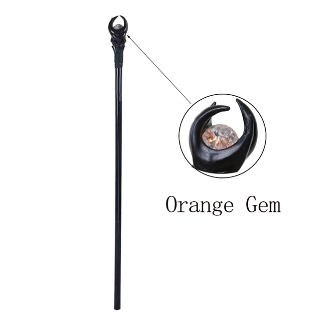 Anime Halloween LED Light Magic Wand Scepter Wizard Staff Evil Witch ...