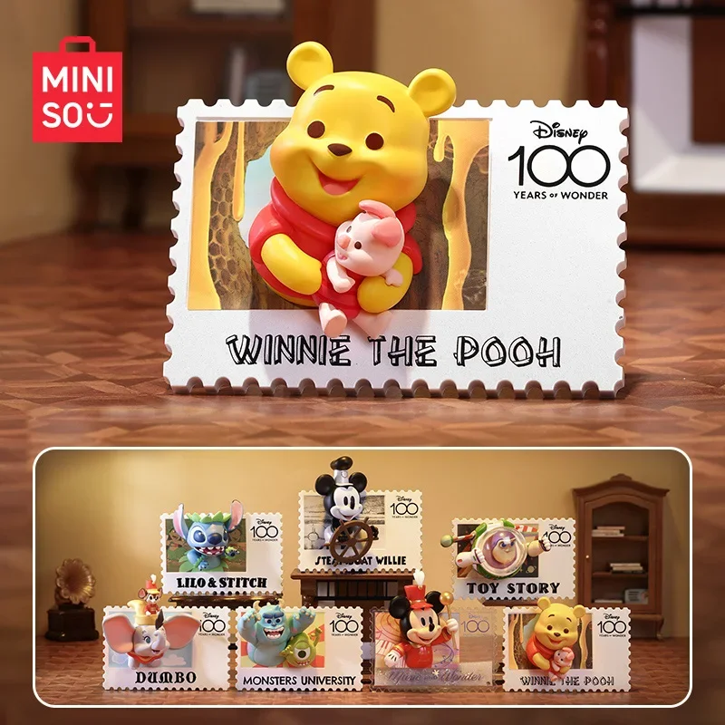 MINISO Blind Box Disney Anniversary Series Retro Stamp Refrigerator ...