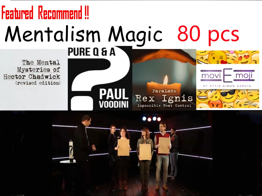 2021-Mentalism-Magic-package-collection-80-pcs-Featured-recommend-Magic ...
