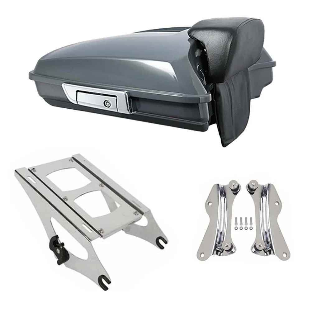 Grey-Razor-Tour-Pak-Pack-Tail-box-Luggage-Rack-Docking-Kit-for-Harley ...