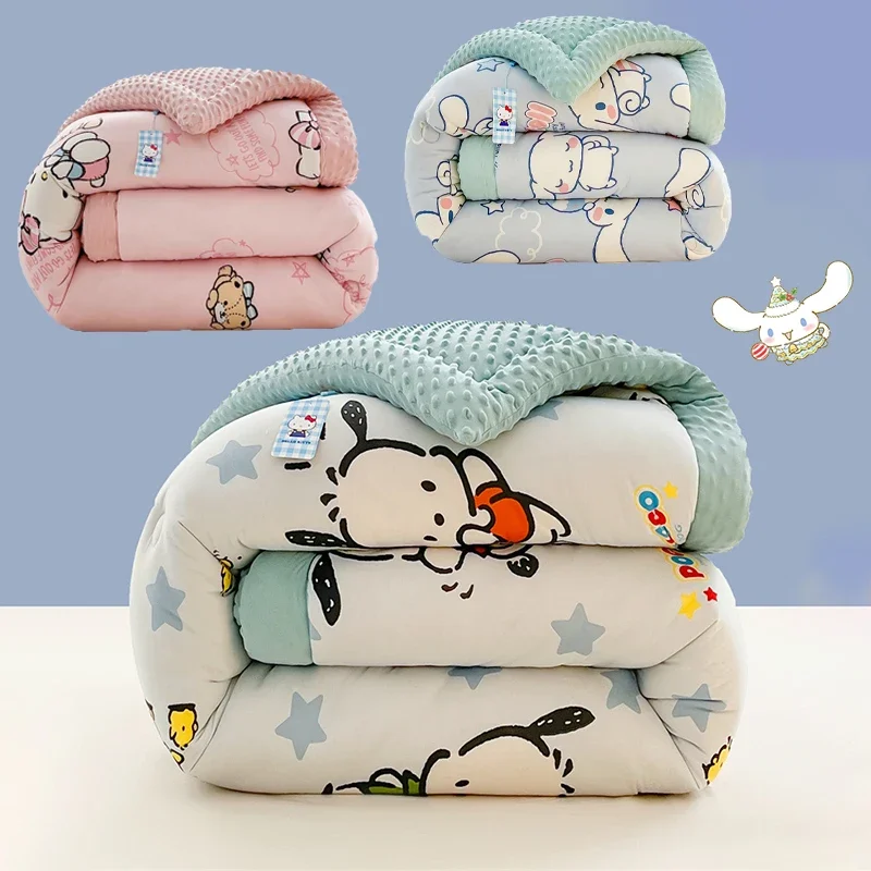 Sanrio-Kuromi-Pachacco-Quilt-Core-Veludo-Vulc-nico-Cobertor-Quente ...
