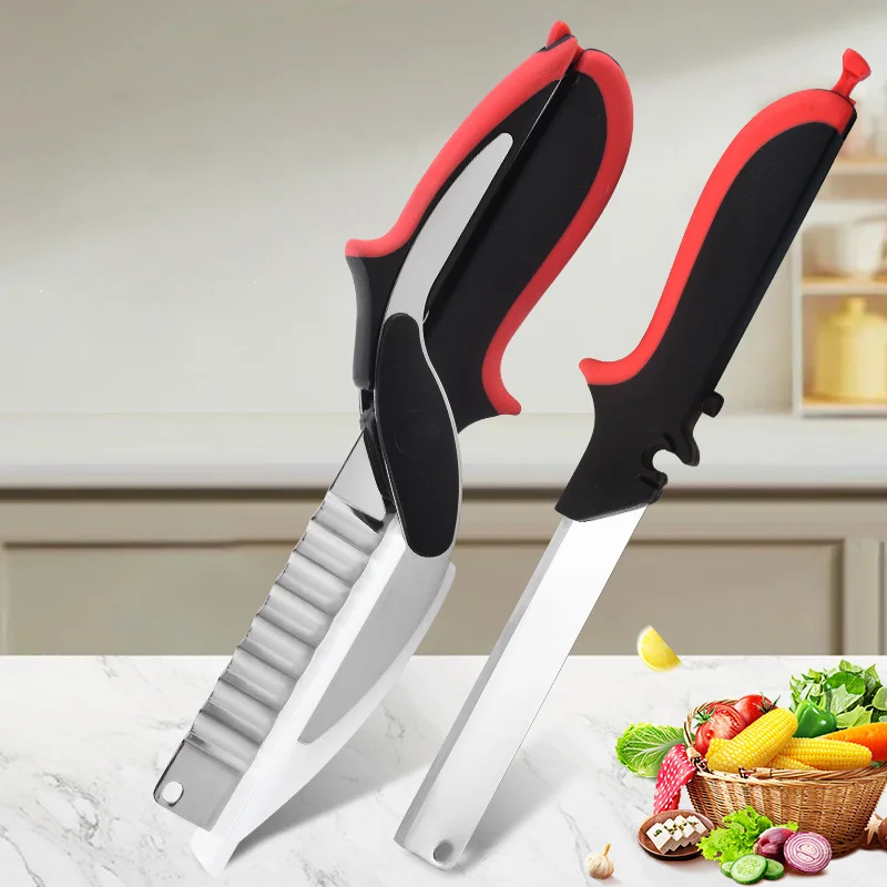 Dobeli-Separable-Stainless-Steel-Barbecue-Steak-Cutting-Shear-Household ...