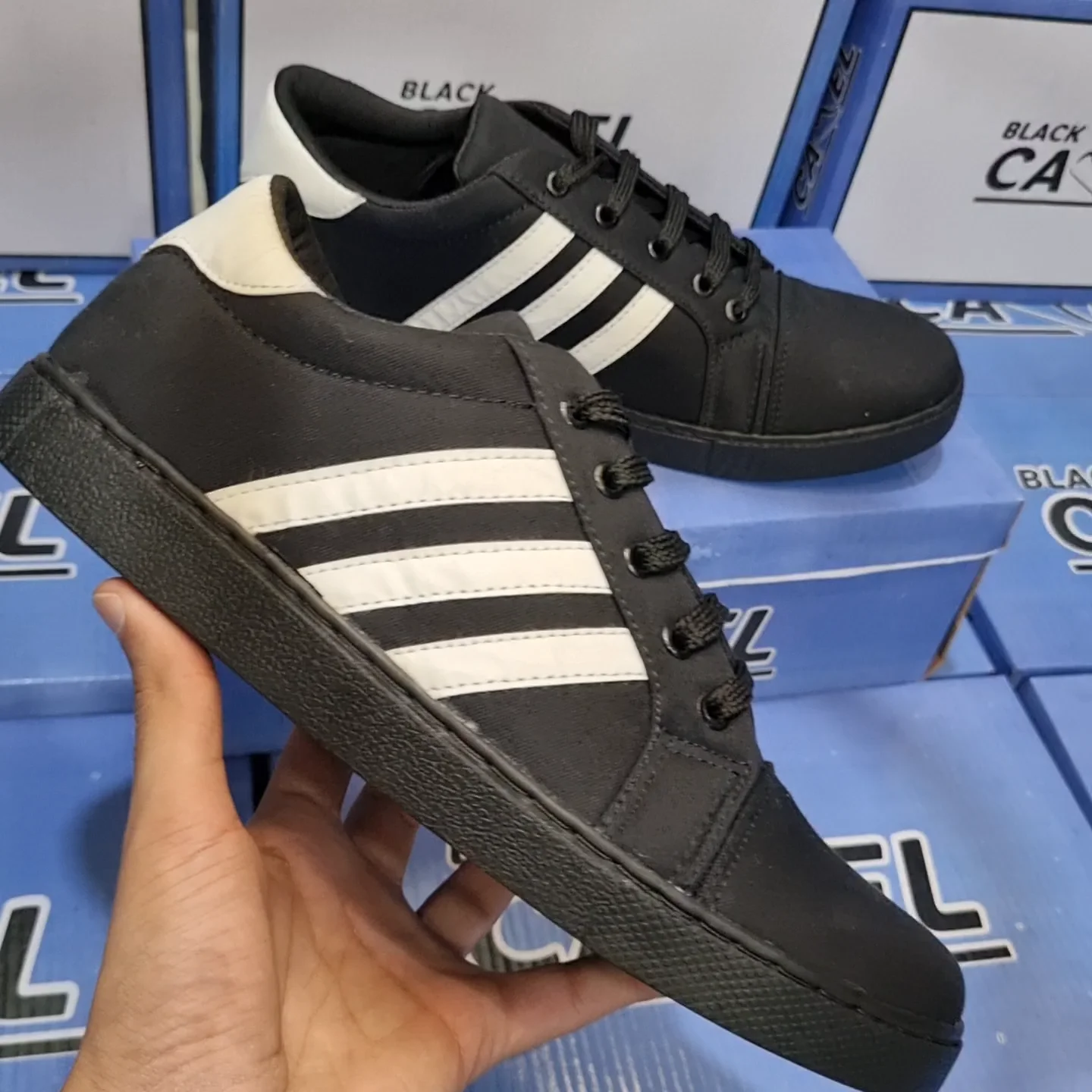 Black Camel Sneakers for Men Black Color Shoes for Men Stitched ...