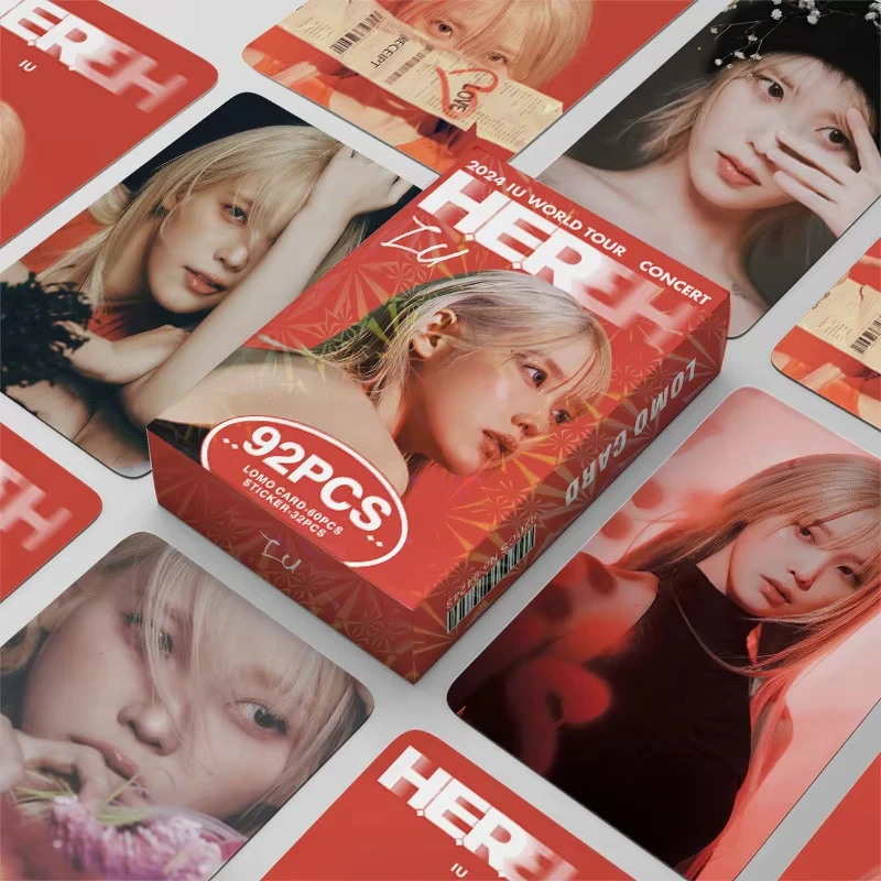 92Pcs/Set IU Idol Girl New Album HEREH Series High Quality Lomo Cards ...