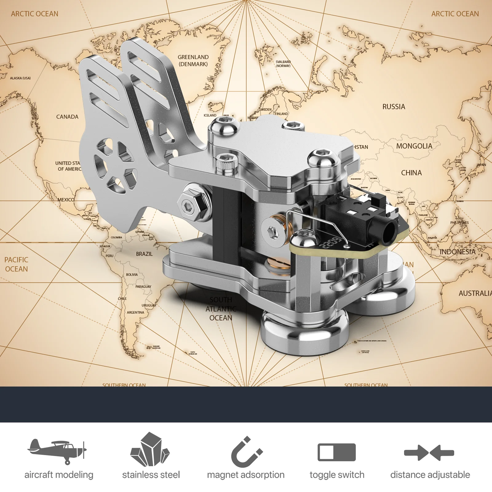 Mini Morse Key Double Paddle Code Keyer In Aluminium Alloy For Practise Beginner CW Telegraph ...