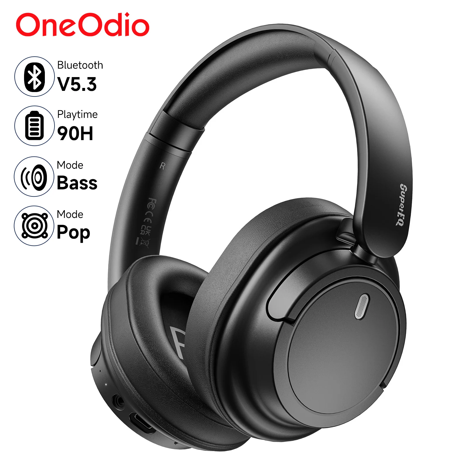 Oneodio-SuperEQ-V16-fone-de-ouvido-Bluetooth-Sem-Fio-com-Microfone-Over ...