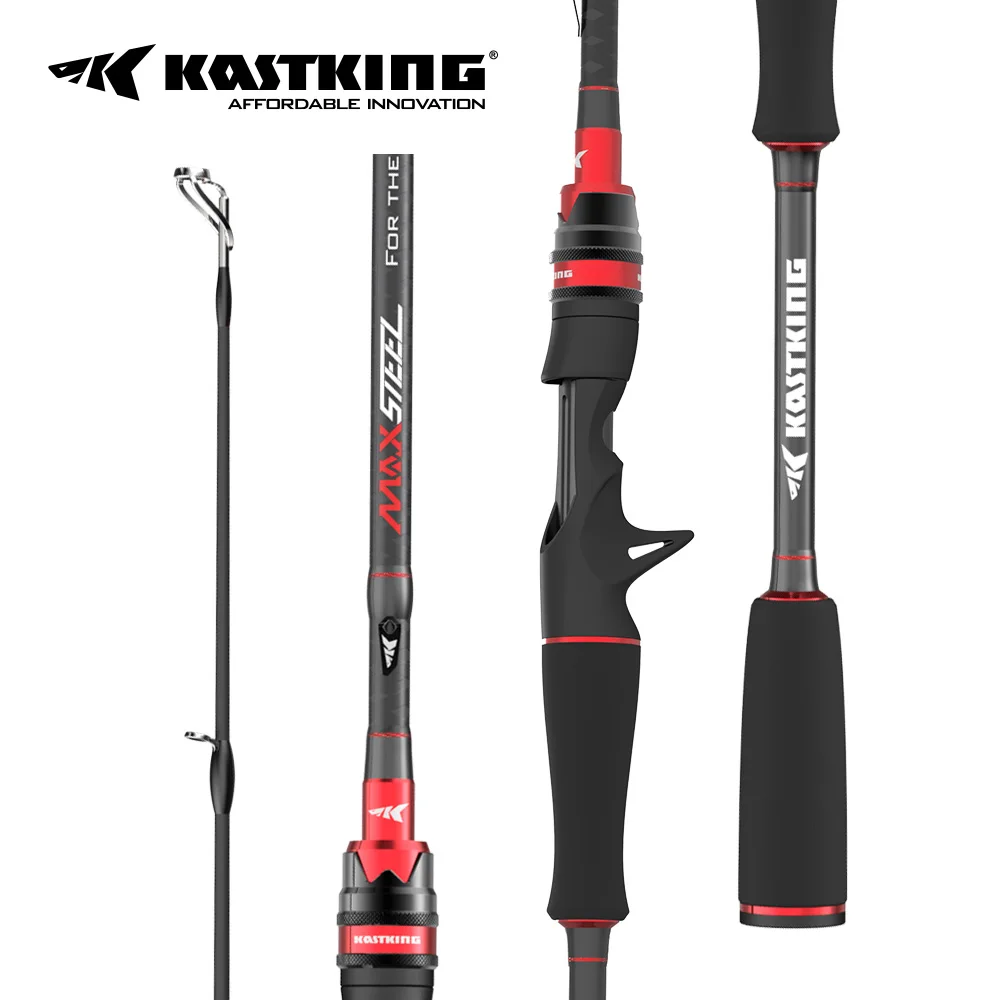 KastKing Traveller Max 스틸 스피닝 캐스팅 낚싯대, 카본 로드, 1.80m, 1.98m, 2.13m, 2.4m ...
