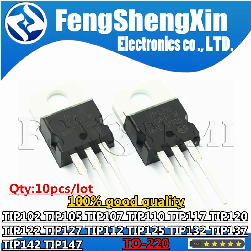 10pcs-TIP102-TIP105-TIP107-TIP110-TIP112-TIP117-TIP120-TIP122-TIP127 ...
