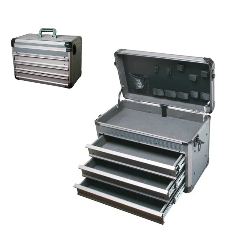 Aluminum-Alloy-Toolbox-Multi-layer-Large-capacity-Drawer-Box-Ball-Non ...