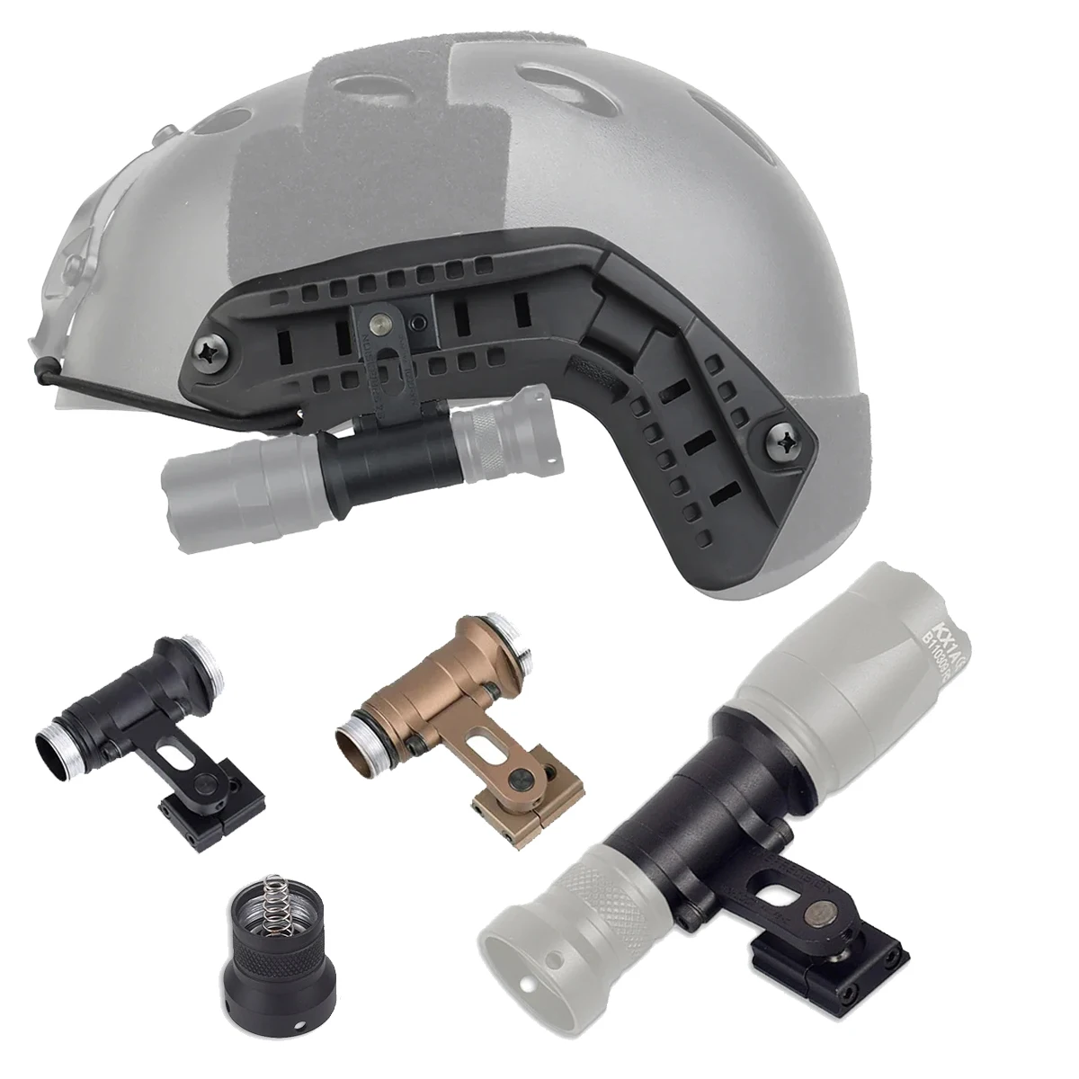 Tactical-FAST-ARC-Helmet-Side-Rail-Mount-Guide-Rail-Holder-SureFir-M300 ...