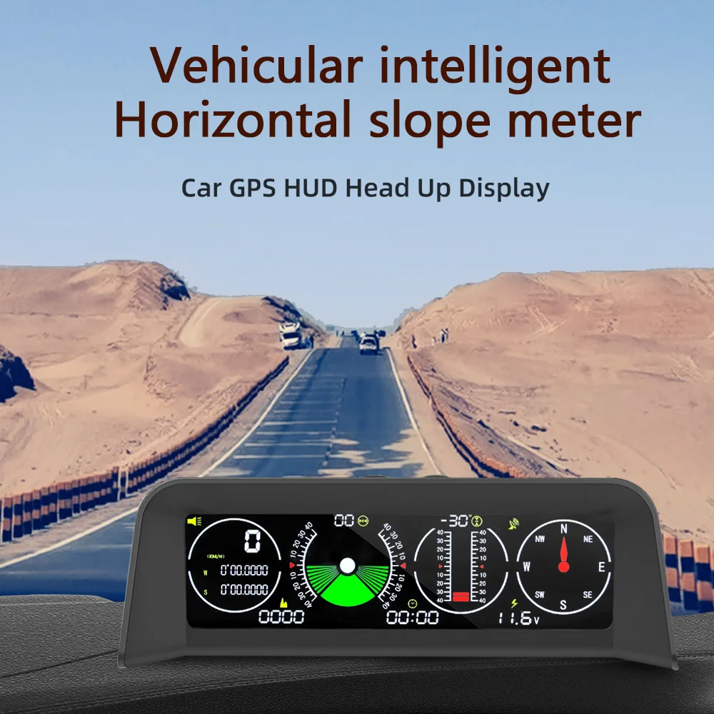X90-Car-Head-Up-Display-Car-Compass-Inclinometer-4-in-1-GPS-Speed-PMH ...