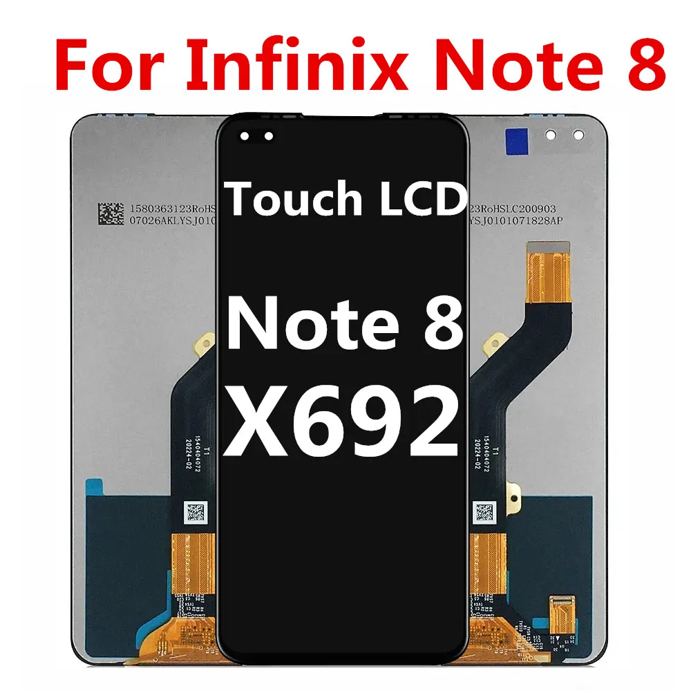 6-95-Original-LCD-For-Infinix-Note-8-X692-Display-Touch-Screen-Digitizer-Assembly-Replacement ...