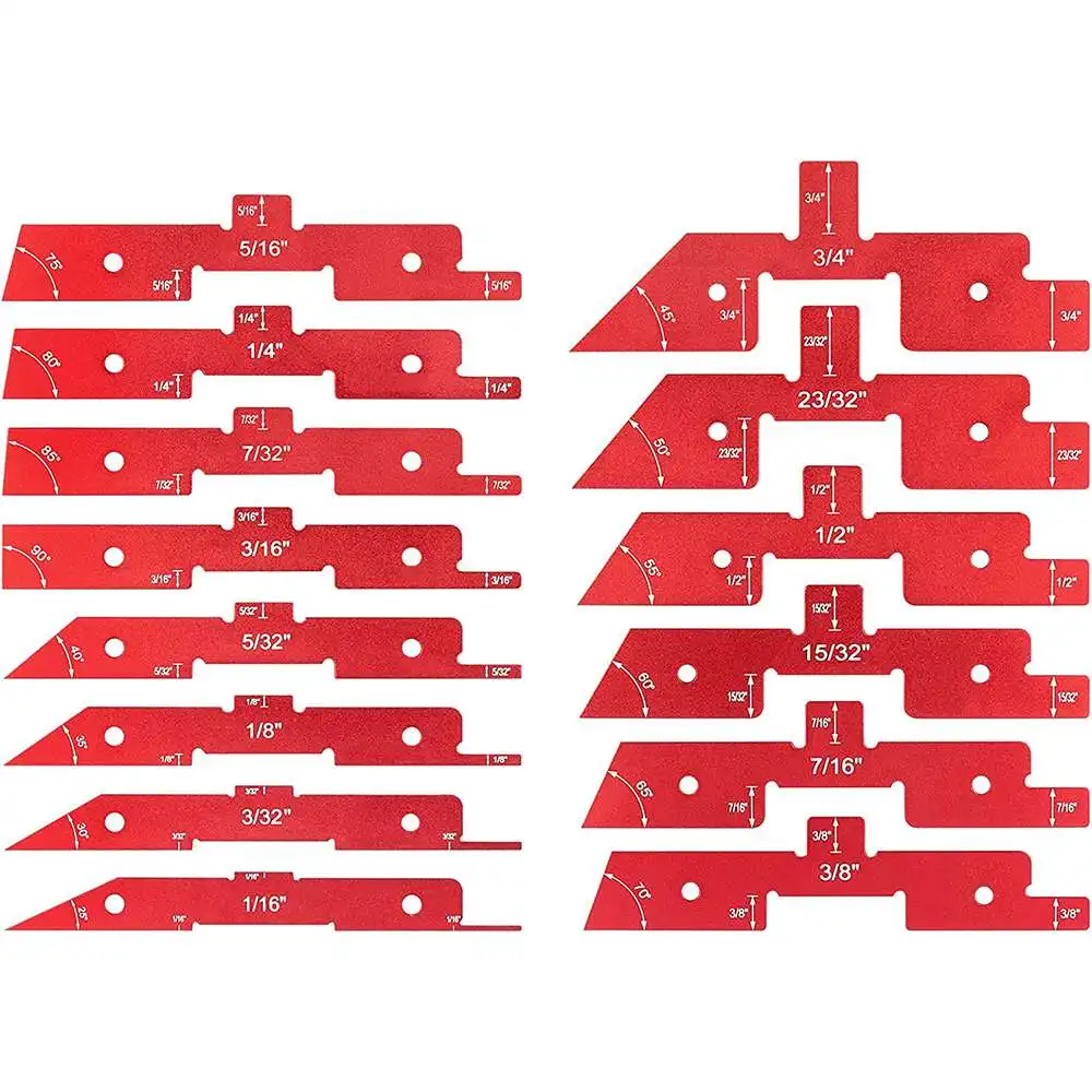 14pcs-Adjustable-Height-Block-Set-with-Saw-Measuring-Pad-Aluminum-Alloy ...