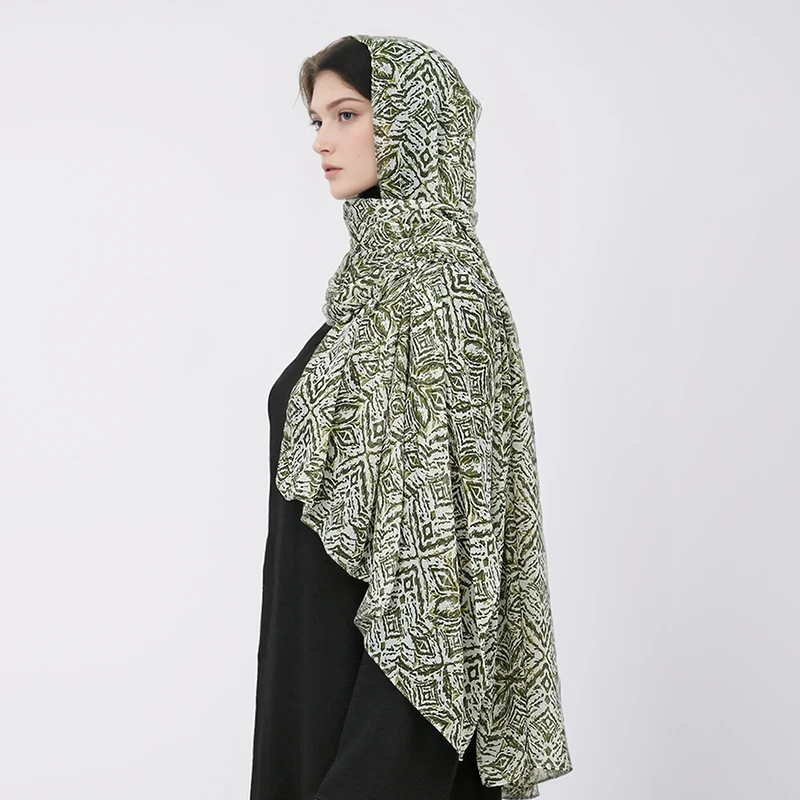 2024New-Printed-Viscose-Hijab-For-Women-Muslim-Scarf-Long-Shawl-Bandana ...