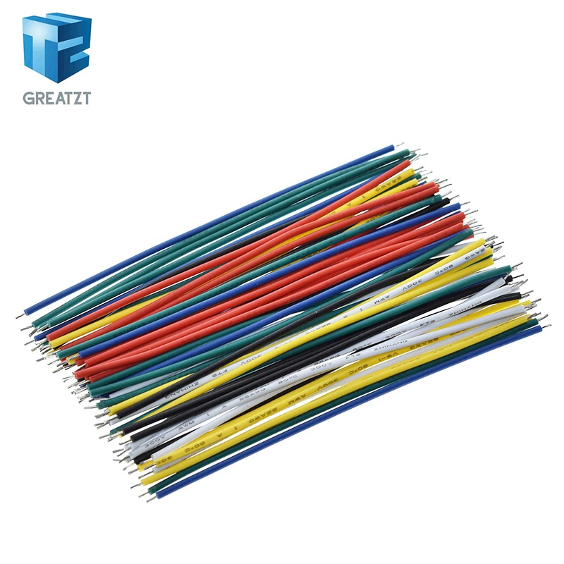 10PCS Tin Plated Breadboard PCB Solder Cable 24AWG 10CM Fly Jumper Wire ...