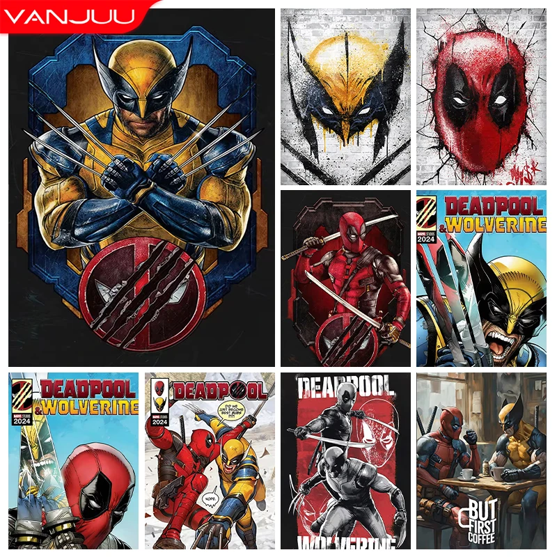 Deadpool-and-Wolverine-Diamond-Painting-Kit-5D-Marvel-Superhero-Diamond ...