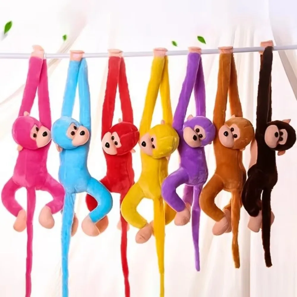 Colorful Long Arm Monkey DIY Long-armed Monkey Ornaments Plush Monkey ...