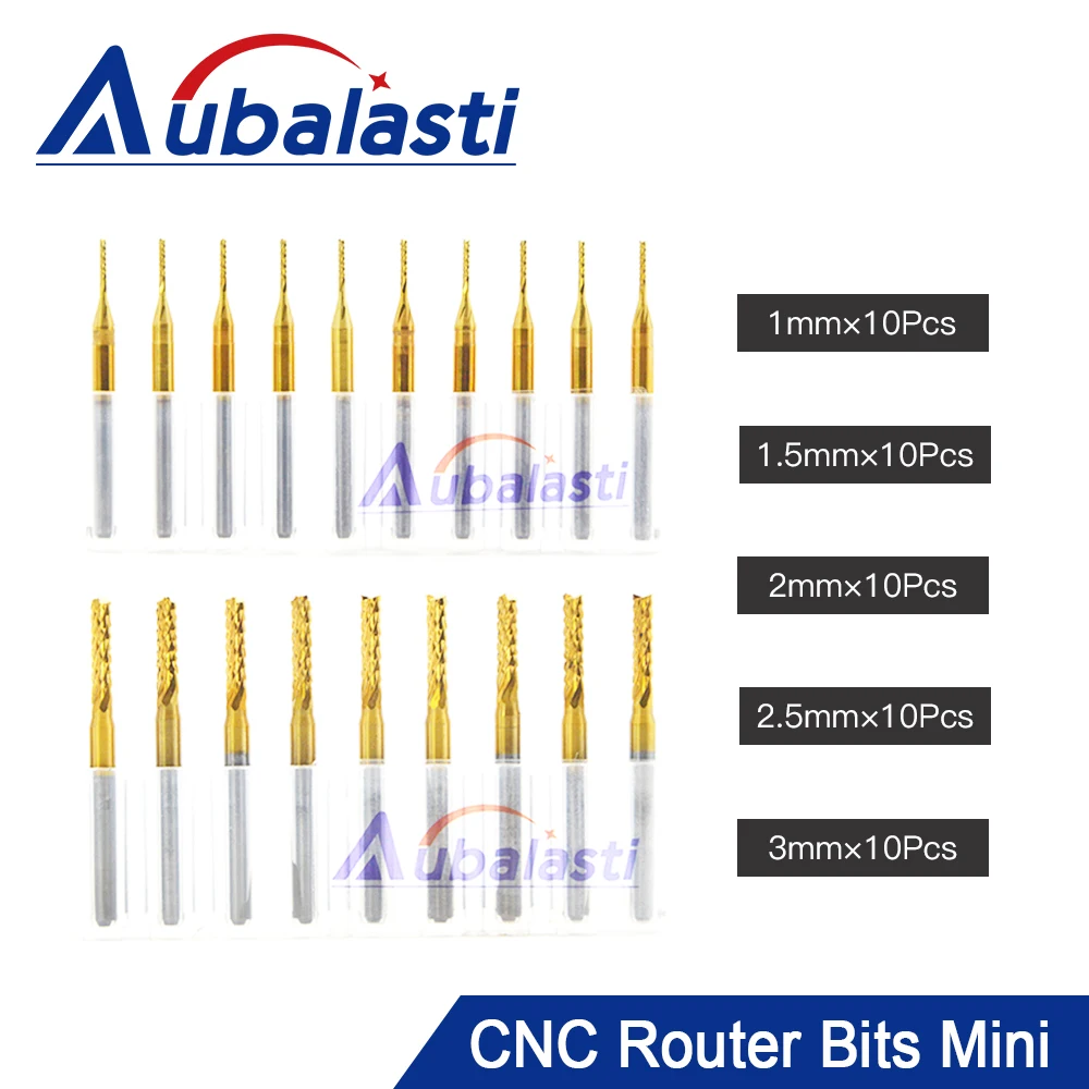 Cnc Machine Router Bit Mini Pcb Carbide End Mill Gereedschap 3.175 ...