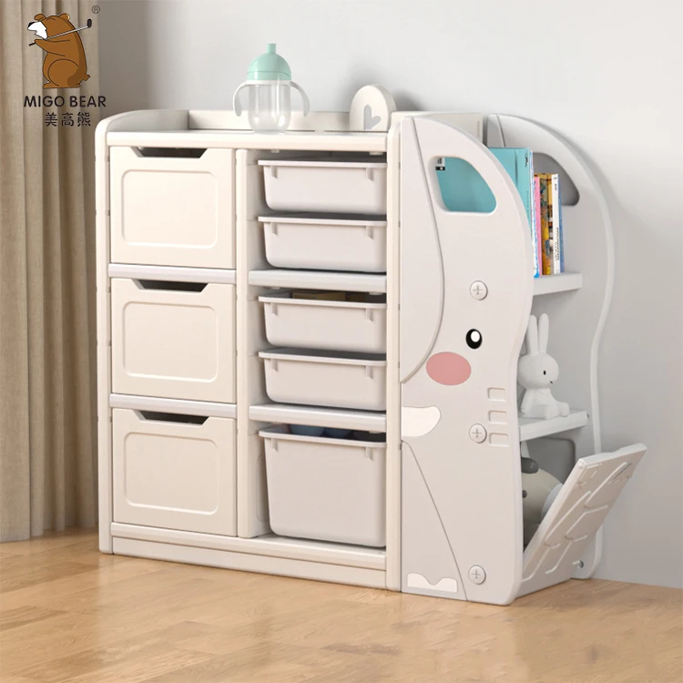 Multifunction-Baby-Indoor-Bookshelf-Plastic-Storage-Box-Cabinet ...