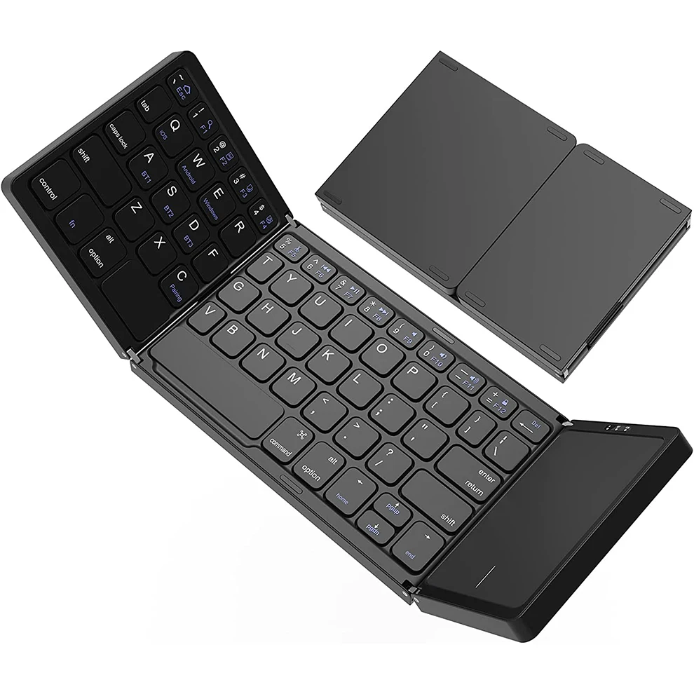 SeenDa Multi Device Rechargeable Wireless Keyboard with Trackpad ...