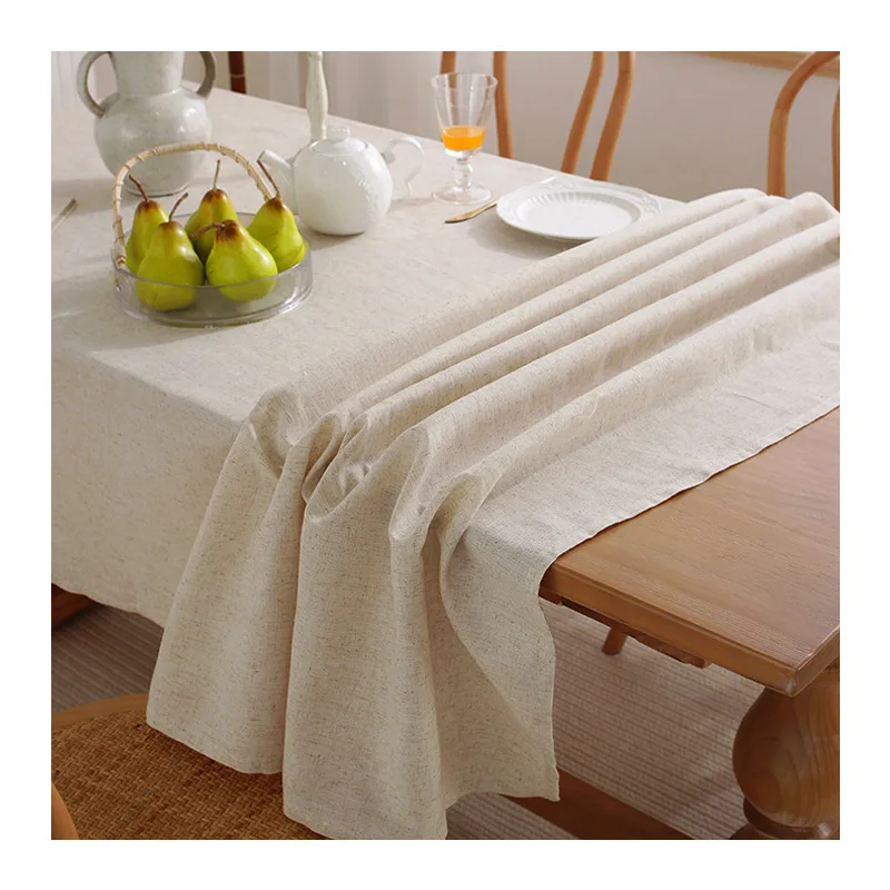 Linen-Table-Cloth-with-Slubby-Texture-Soft-Tablecloth-for-Kitchen ...