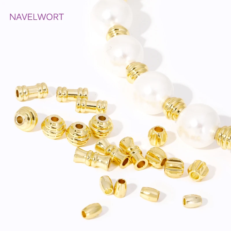 6-Styles-Brass-18K-Gold-Plated-Tube-Beads-Spacer-Beads-Separators-For ...