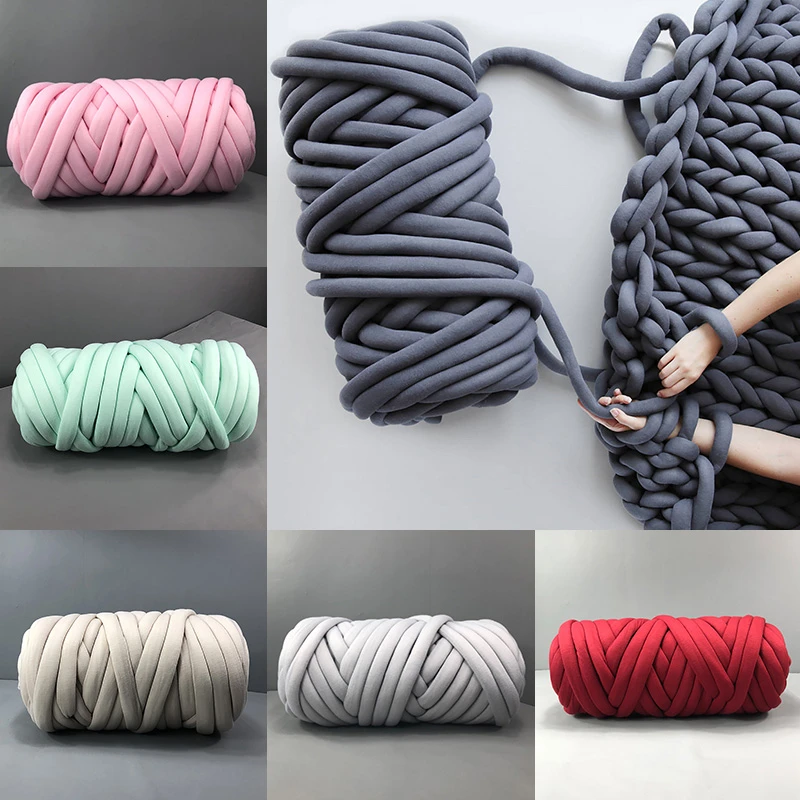 1KG 1000G Super Thick Chunky Yarn Bulky Threads for Hand Knitting DIY ...