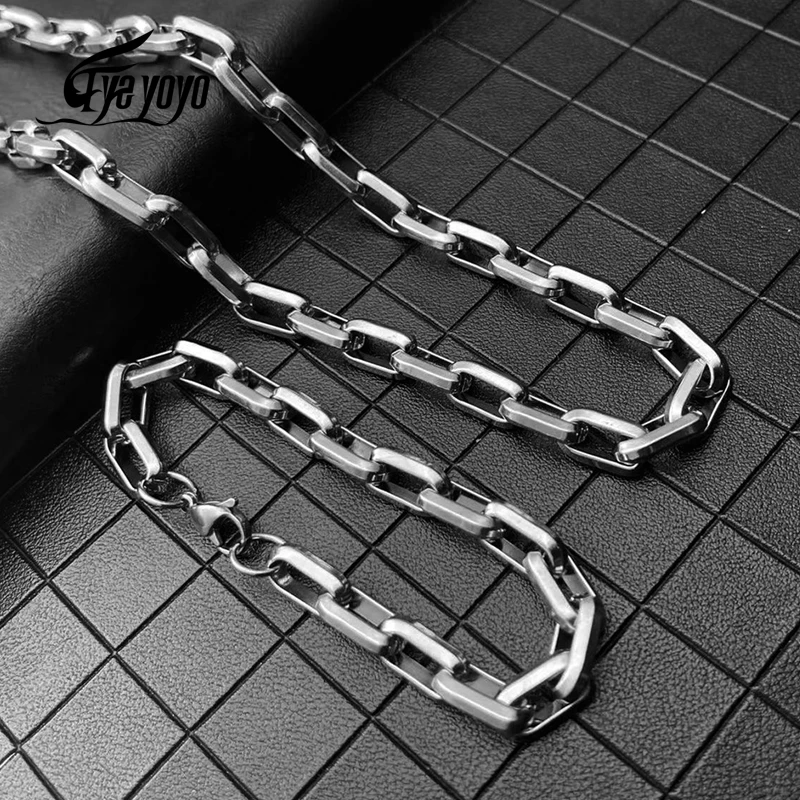 Men Hip Hop Stainless Steel Bracelet | Stainless Steel Chain Bracelets ...