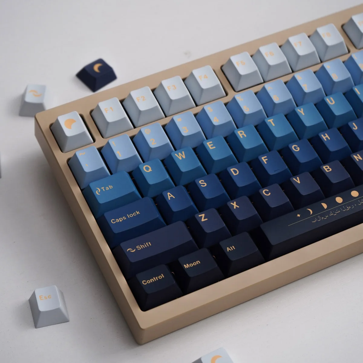 GMK-teclas-PBT-Cherry-Profile-Dye-Sub-teclas-azules-degradadas-para-MX ...