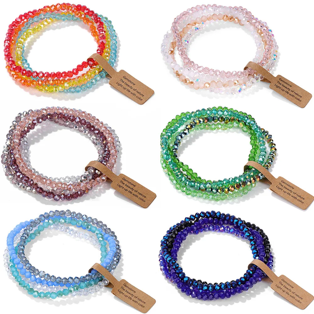 Hot-Faceted-Crystal-Beaded-Bracelets-Women-Men-Shiny-Glass-Bracelet ...