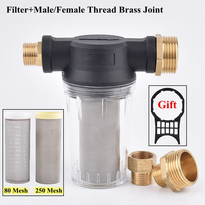1/2" Aquarium Fish Tank Water Pump Filter Garden Watering Brass Hose ...