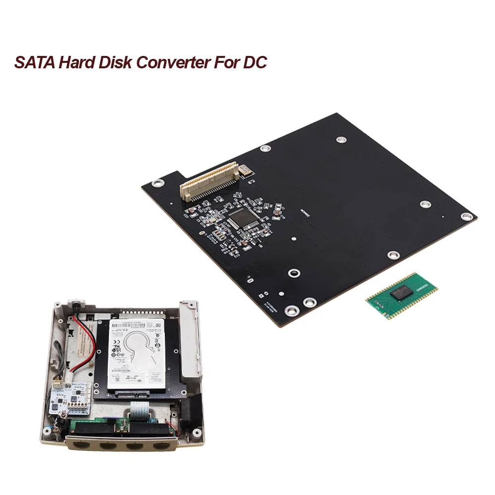 2.5 "sataハードディスクアダプターゲーム,Screamcastコンソール用コンバーター,vap0マザーボード用,sata hdd付き