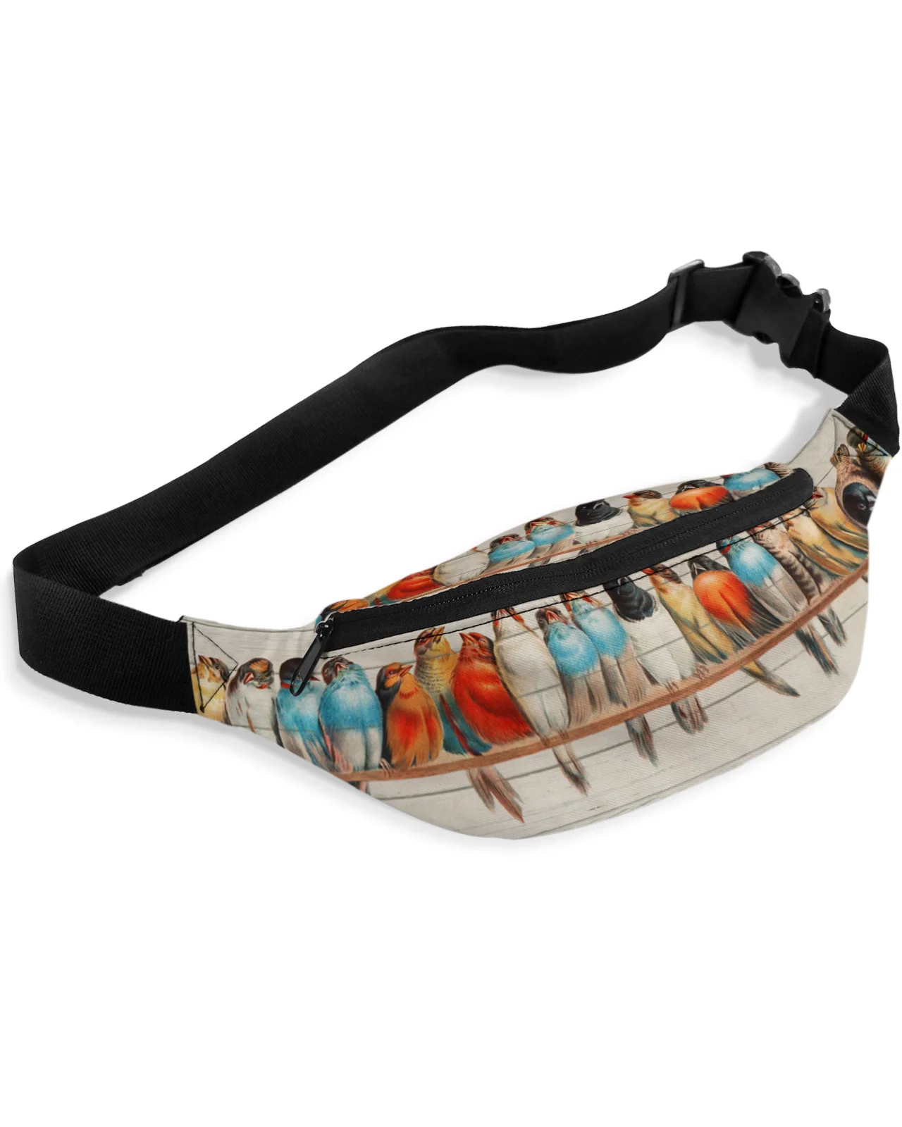 Wood-Grain-Bird-Waist-Packs-Shoulder-Bag-Unisex-Messenger-Bag-Casual ...