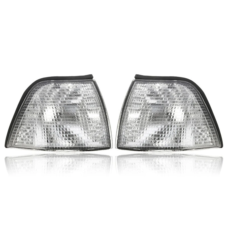 2x Clear Front Indicator Fog Light Car Trun Signal Lamp Accessories ...