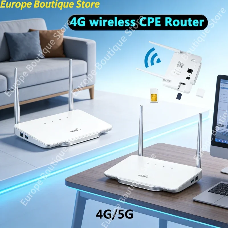 4G Wireless Router 300Mbps 4G Router Wireless Modem External Antenna ...