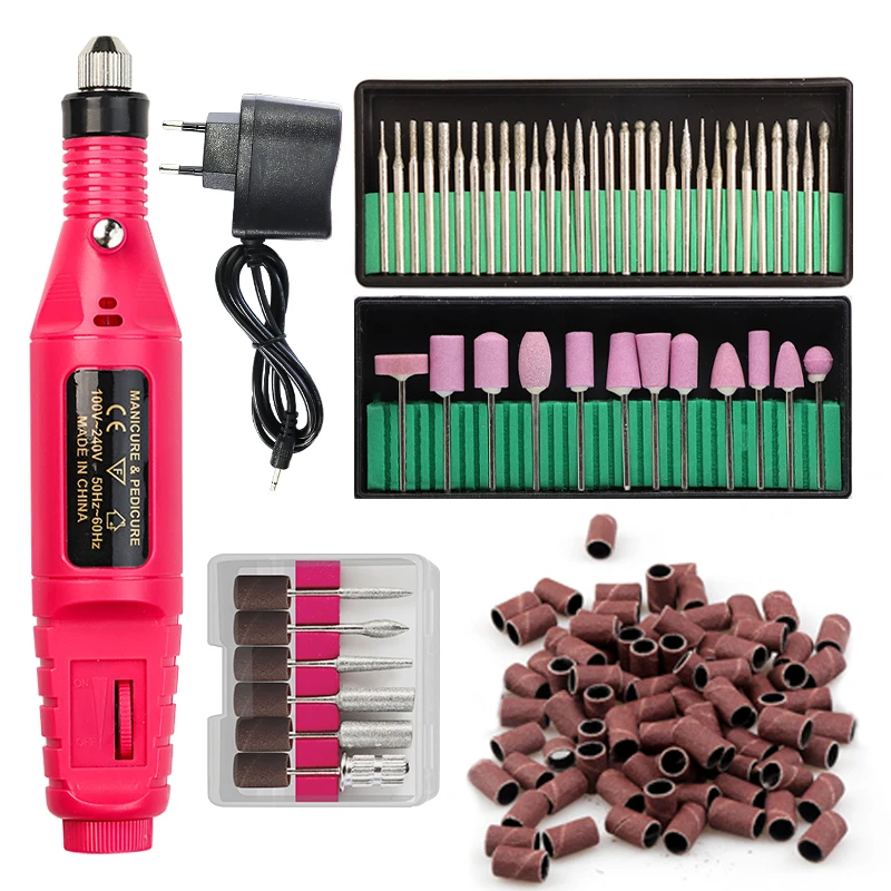 Professional-Electric-Nail-Drill-Machine-Set-for-Manicure-Drill-Milling ...